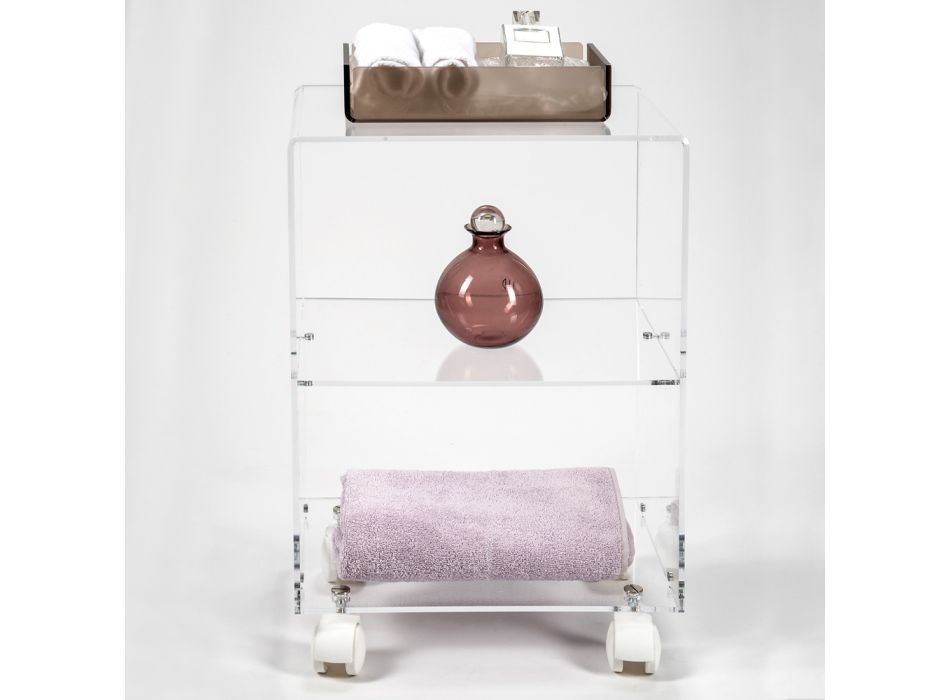 Carro para Objetos con Ruedas de Plexiglás