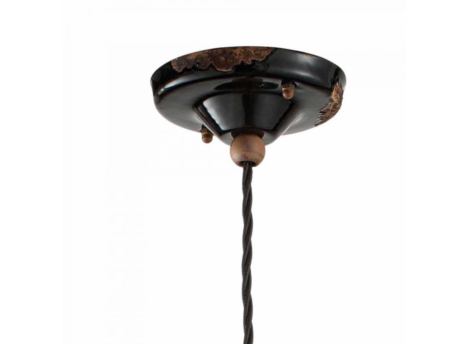 Foco colgante Carrie de diseño vintage en cerámica artesanal