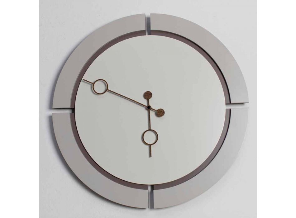 Reloj de Pared de Diseño Moderno y Elegante en Madera Redonda