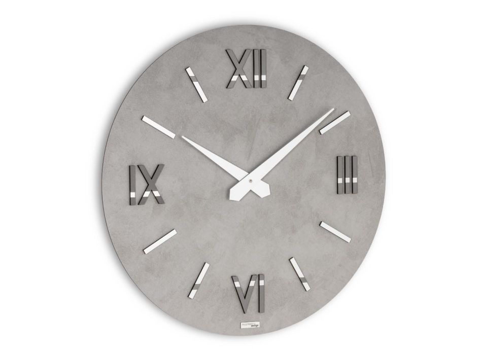 Reloj en MDF y Polipropileno con Diferentes Texturas