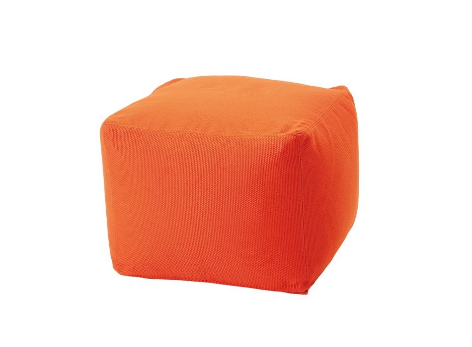 Puf cuadrado suave para exterior o interior en tela de colores