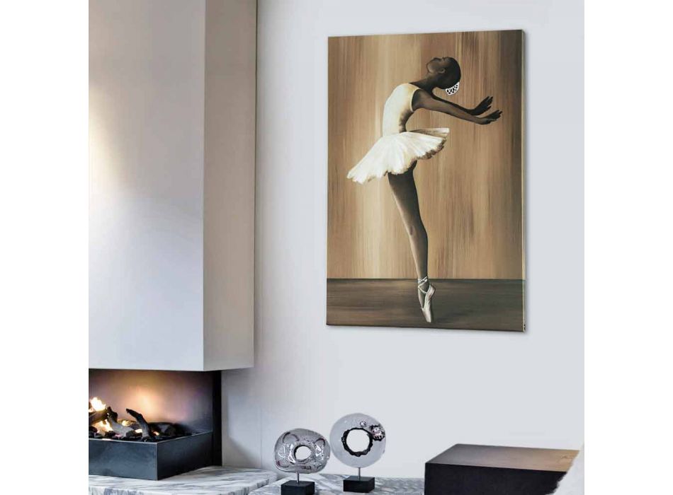 Cuadro diseño moderno Ballet de Viadurini Decor realizado en Italia.