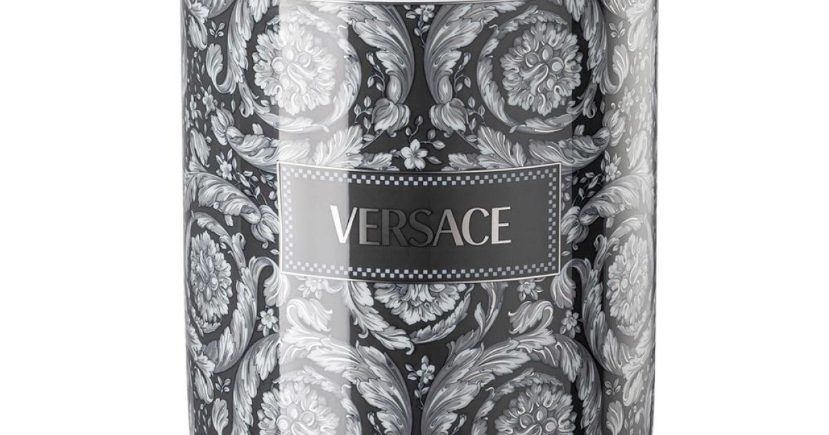 Jarrón barroco Rosenthal Versace con colores tono sobre tono