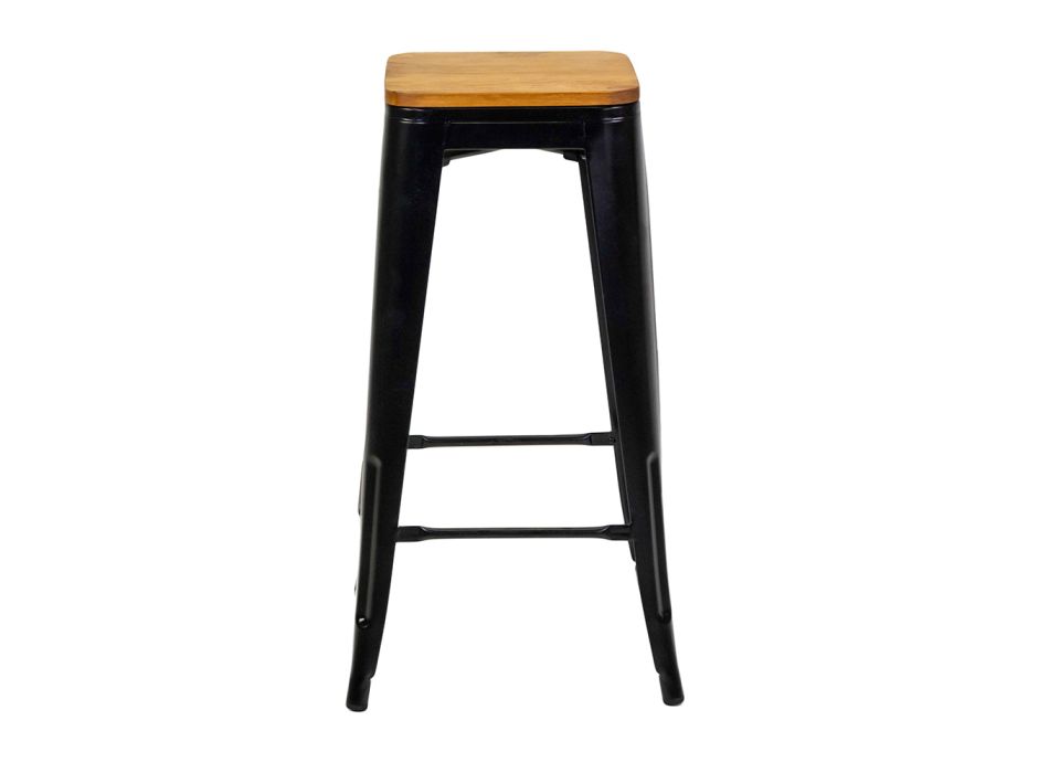 Taburete de hierro para interior y exterior Altura 76 cm
