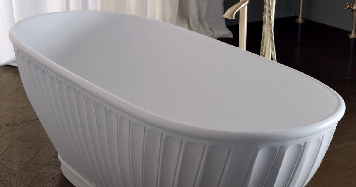 Bañera Independiente en Resina Acrílica Made in Italy